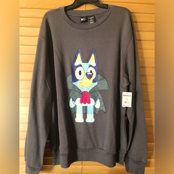 Bluey | Sweaters | Bluey Vampire Nwt Unisex Sweatshirt Graphic Design ...